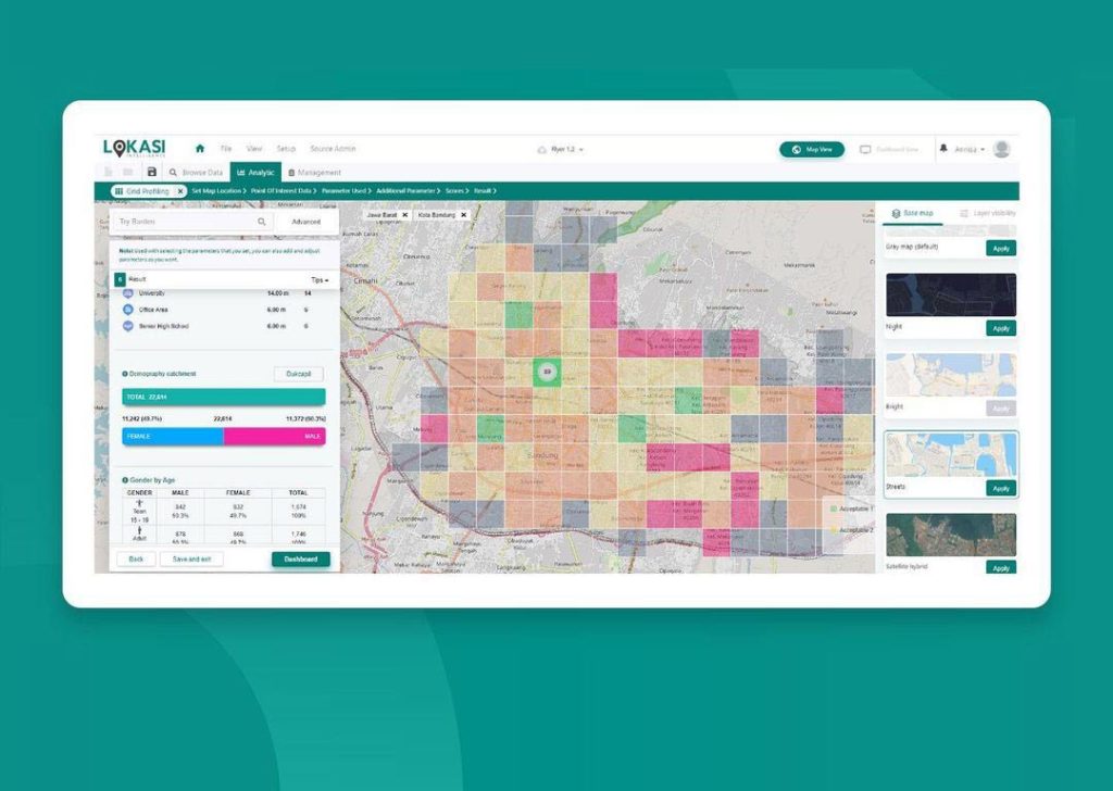 Find a Business Location Potential Using Grid Analysis